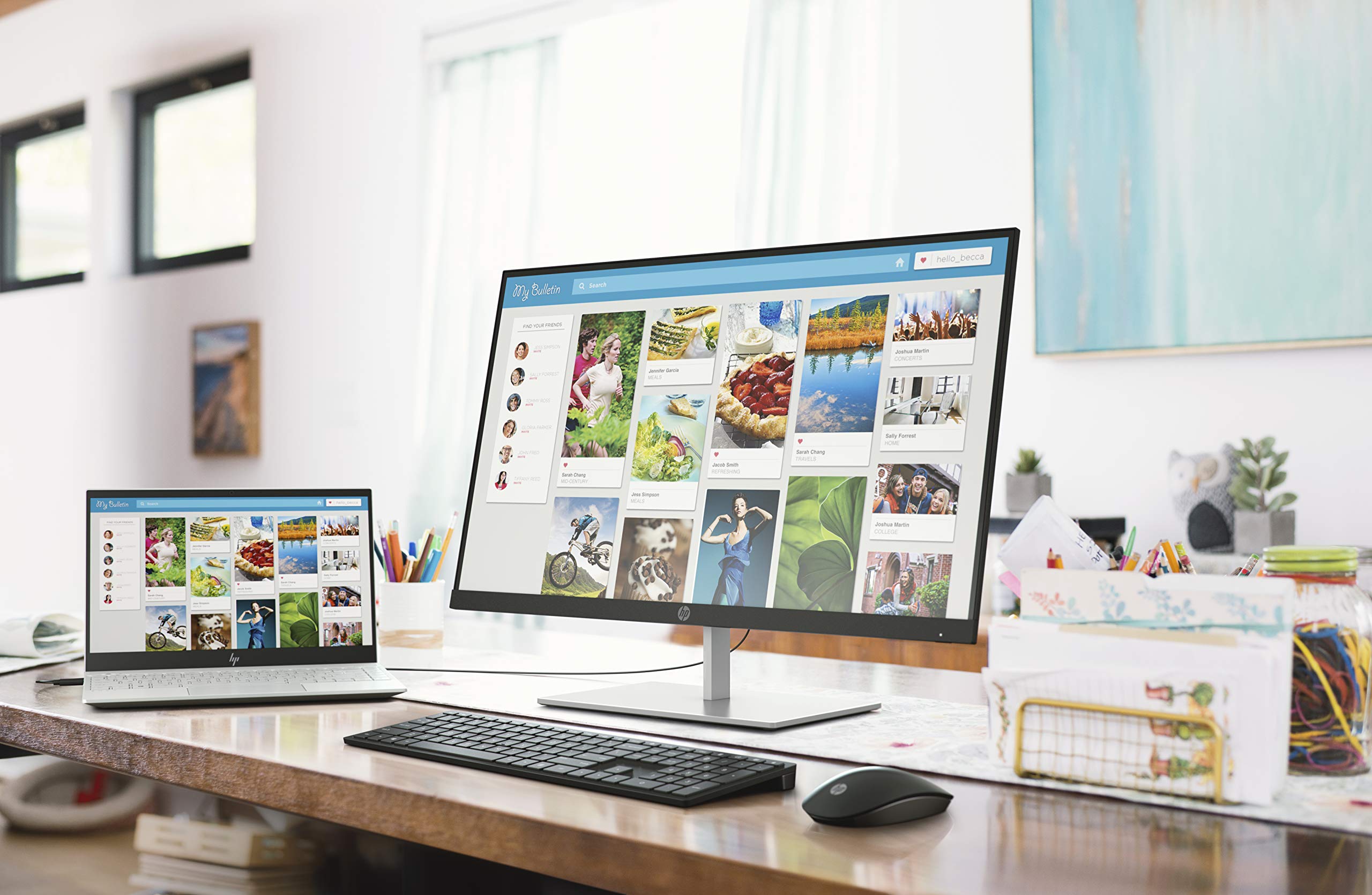 HP Pavilion 27 Quantum Dot Display, VESA Certified HDR, Quantum Dot Resolution, DCI-P3 Technology, Ultra-Thin Design (5DQ99AA)