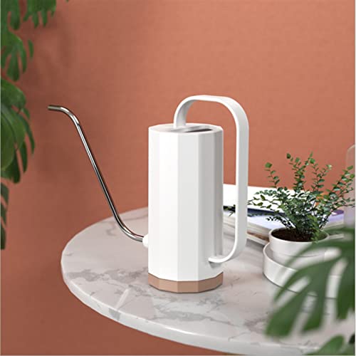 TENAGE Spray Bottle Gardening Watering Can Flower Potted Watering Can Long Mouth Stainless Steel Curved Mouth Watering Can