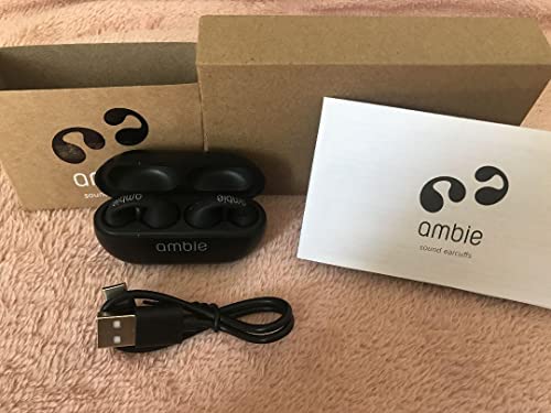True Wireless Earbuds AM-TW01 AMBIE, Bluetooth Ear Clips (Black)
