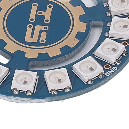 Socobeta LED Ring Lamp Board, 5V WS2812 Chip 5050 LEDs Ring RGB LED Programmable 256 Level Brightness for DIY