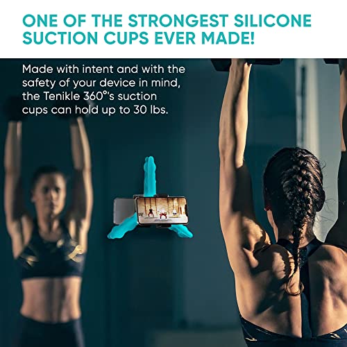 Tenikle® 360° - Flexible Tripod for Camera GoPro, As Seen on Shark Tank, Bendable Suction Cup Camera & Phone Mount, Holder, Compatible w/iPhone & Android ( Black)