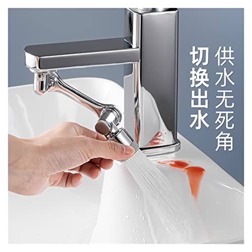 Multifunctional 720 Rotatable Faucet Extender Sprayer Head Two Outlet Mode Splash Filter Movable Kitchen Bathroom Tap