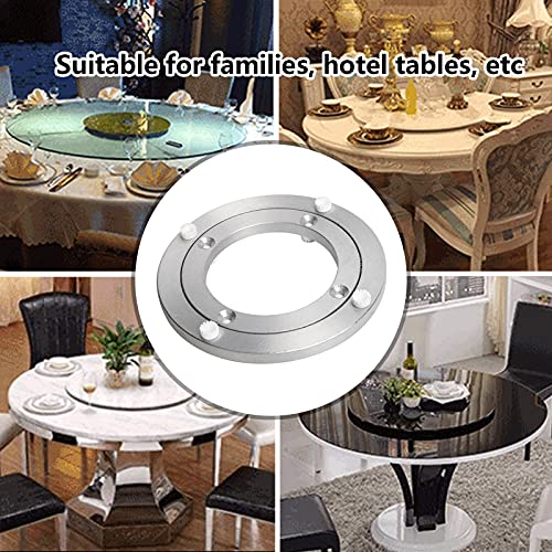 Silent Turntable Plate Table Bearing Rotating Tray - Improved Mute Aluminum Alloy Hardware - Stable and Non-Slip Lazy Susan Hardware Turntable Bearing(5 In)