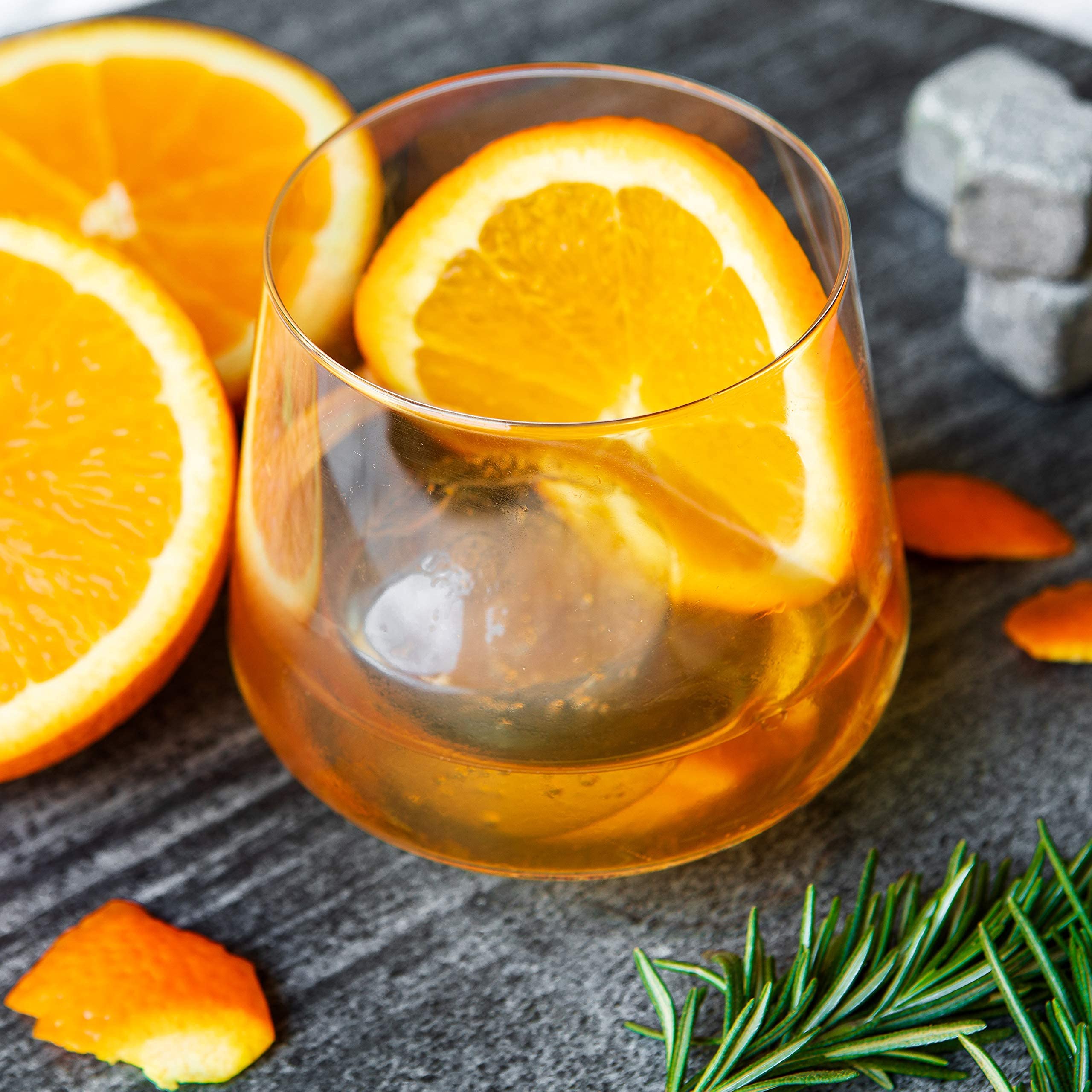 LEMONSODA High-End Double Rocks Glasses (Set of 4) β Lead-Free Crystal β Perfect for Scotch, Bourbon, Old-Fashioned β 400mL Capacity β Gift Box Included.