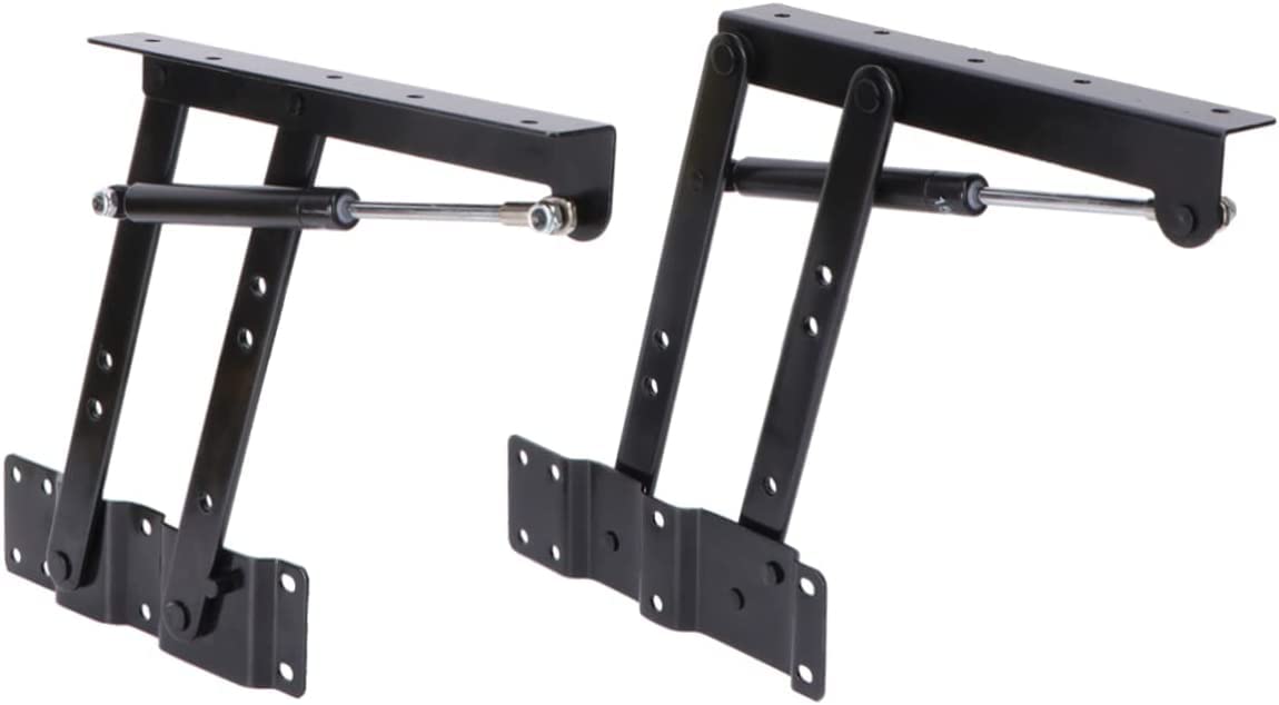Shelf Brackets Wall Shelves 1 Pair Shelf For Holder Fitting Wall Furniture Table Stand Mounted Lifting Bracket Bench Hardware Triangle Spring Accessory Iron Heavy Brackets Support Household Frame Fold