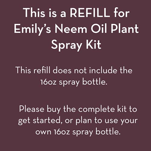 Refill Kit for Emily's Naturals Neem Oil Plant Spray - Makes 48oz - Spray Bottle Not Included