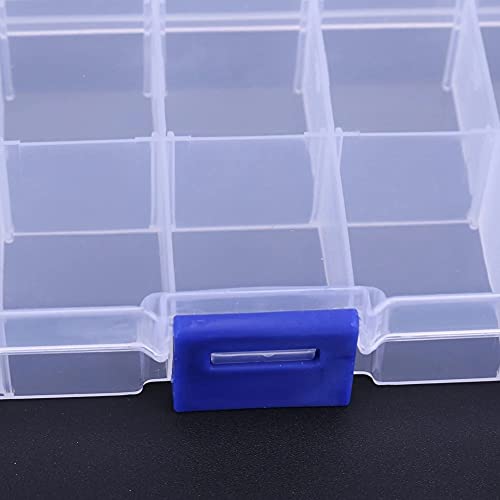 Lure Box,Lure Holder Hooks Lure Baits Storage Box, Small Clear Visible Plastic Fishing Tackle Accessory Box(Transparent Pink Buckle)