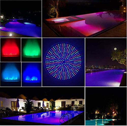 MOSELNY 120V Pool Led Bulb for Inground Swimming Pool 40W Color Changing Led Pool Light with Remote Control Super Bright LED RGB Pool Bulb for Pentair & Hayward Light Fixture E26 Base