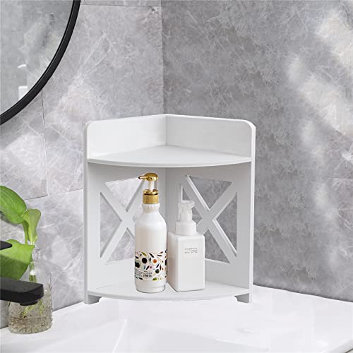 TuoxinEM Kids Nightstand,Bathroom Counter Organizer Perfect for Bathroom Storage,Small Shelf Match Any Room,White