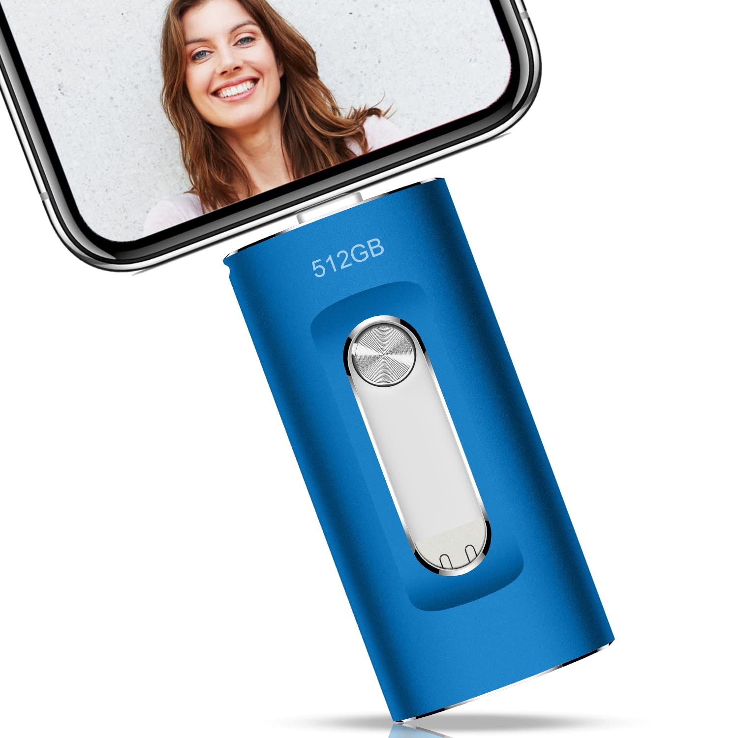 Thumb Drive 512GB for Phone, USB Memory Stick External Storage Flash Drive Photo Stick