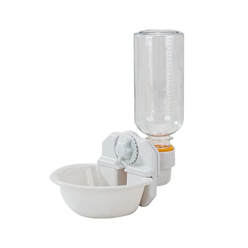 Rabbit Water Bottle,17oz Hanging Water Fountain Automatic Dispenser Water Feeder Bowl Detachable No Leak for Bunny Chinchilla Guinea Pig Hedgehog Hamsters Ferret Small Animal