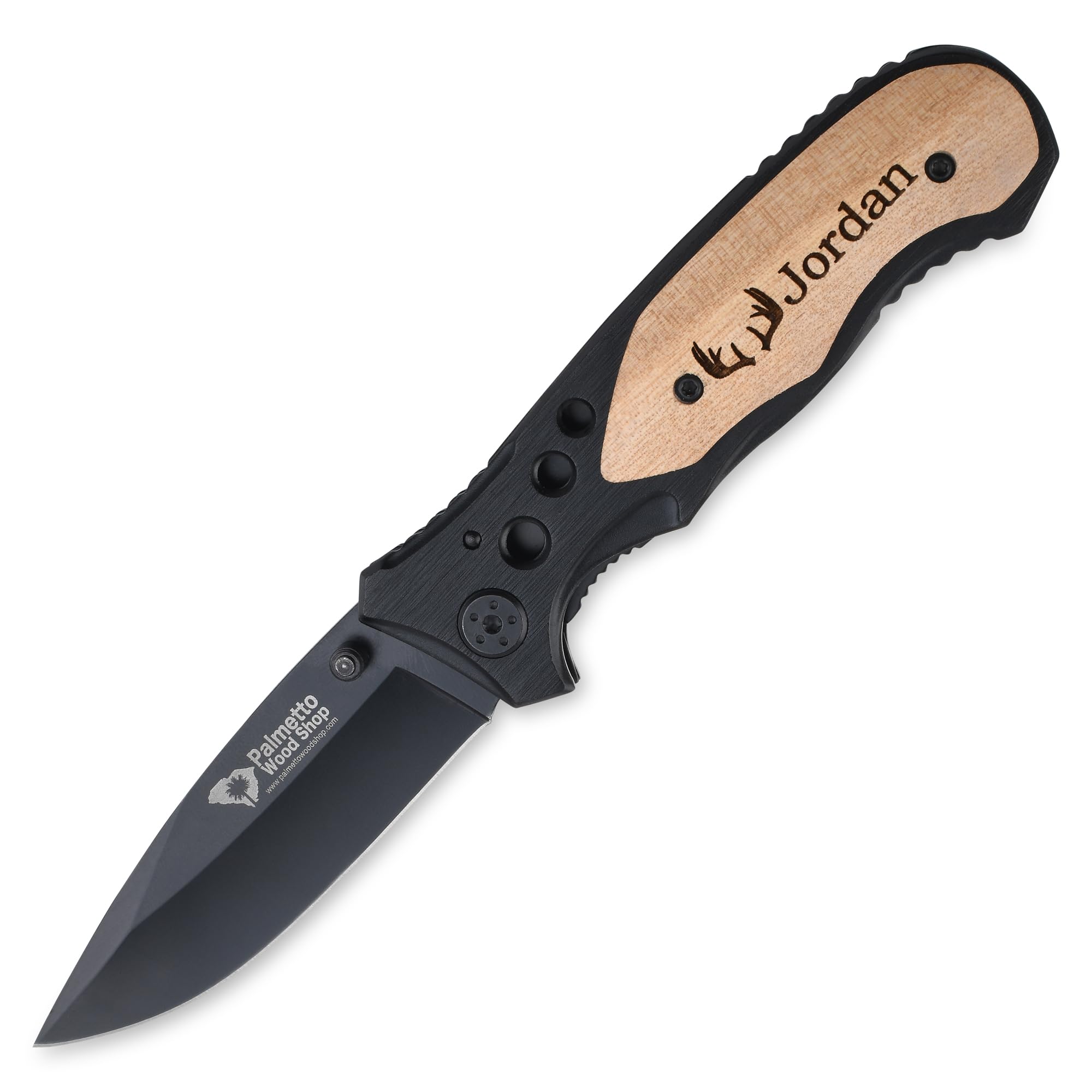 MTech MT423BK Laser Engraved Personalized Pocket Knife, Valentine's Gifts, Christmas Gifts for Husband, Dad, 30 Optional Icons