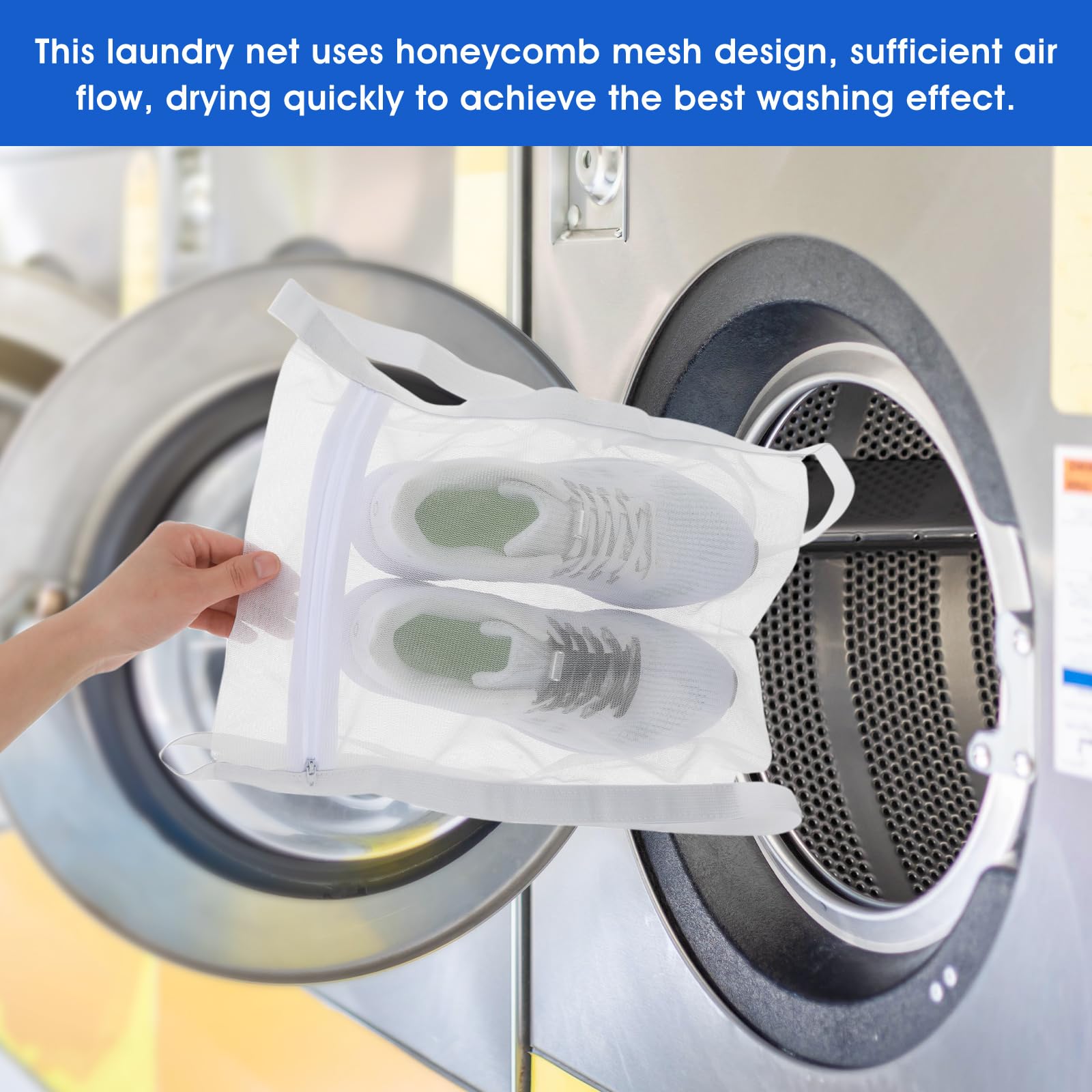 Shoe Washing Machine Bag,Mabor Mesh Washing Bags for Laundry,Reusable & Promotes Quick Drying,Laundry Bags Accessories for Men Women Home Dormitory