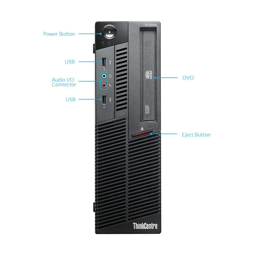 Lenovo ThinkCentre M90p Desktop PC - Intel Core i5-650 3.2GHz 8GB 2TB Hard Drive DVDRW Windows 10 Professional (Renewed)