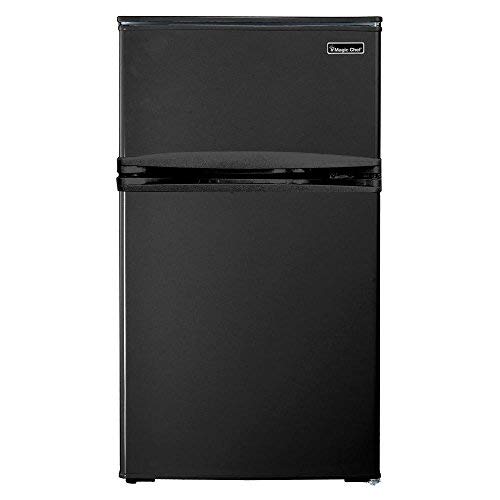 Magic Chef HMDR310BE 3.1 cu. ft. Mini Refrigerator in Black With Can Dispenser and Removable Shelves