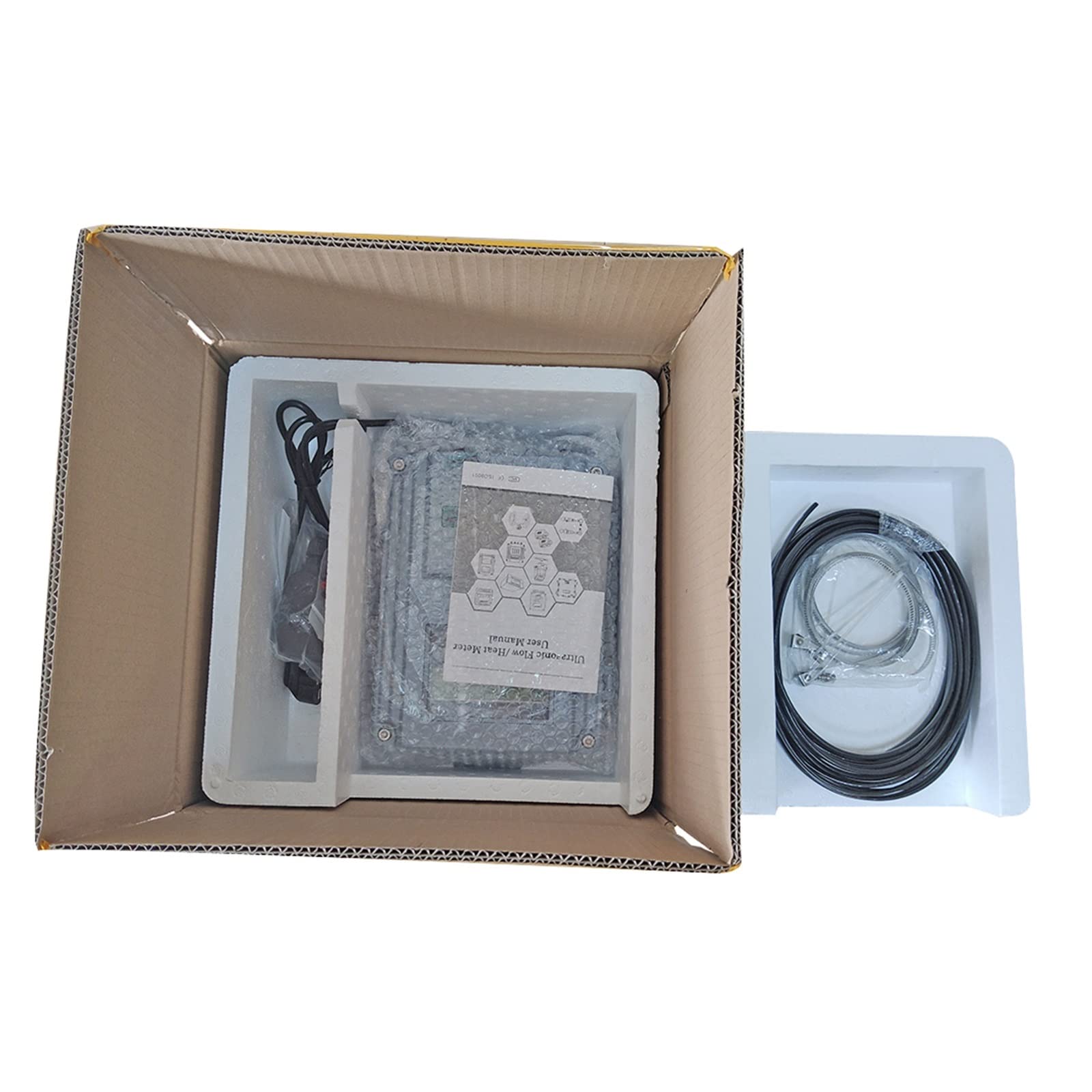 QYTEC Hose Timer TDS-100F Water Flowmeter with M2 (DN50~DN700mm, 0-160℃) Transducer Sensor Handheld Digital Liquid Ultrasonic Flow Meter Water Timer