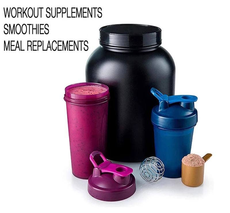 NEVAEH PRODUCTS 28oz Protein Shaker Bottle | BPA Free | Odor Free | Blenderball Whisk | Carrying Loop (White)