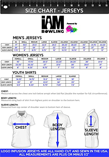 Logo Infusion Dye-Sublimated Bowling Jersey (Sash Collar) - I AM Bowling Fun Design 2030-RG - Roto Grip (3X-Large) Multicolored