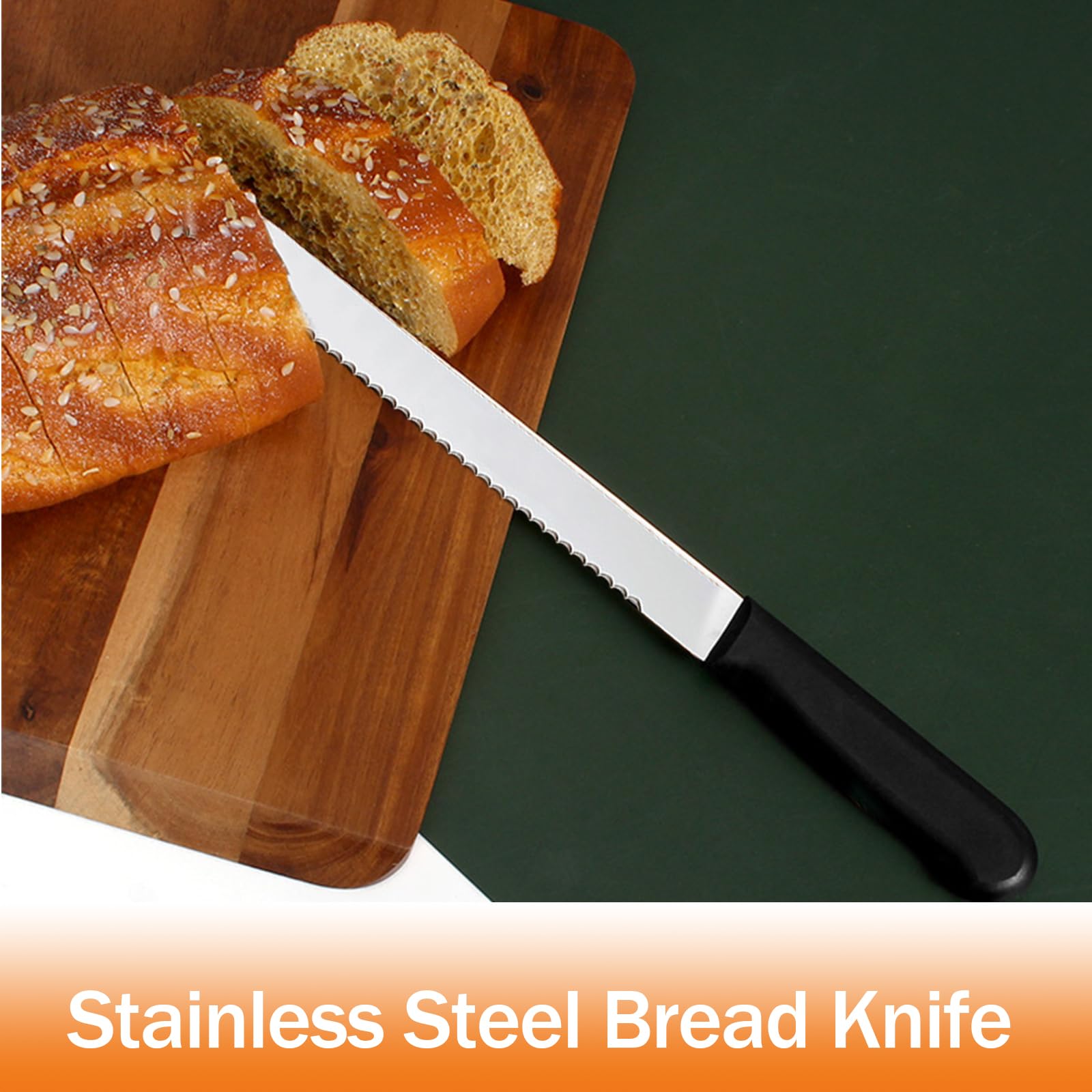 Trez Treamer Adjustable Toast Slicer with Bread Knife - Foldable & Compact Bread Slicing Guide with Crumb Tray, Perfect for Homemade Bread, Bagels, Cakes, and More