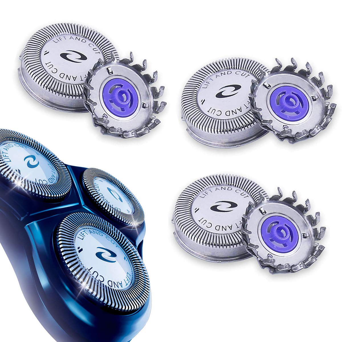 HQ56/52 Replacement Blades Suitable for Philips Norelco Shaving Heads Lift & Cut, Fits HQ900 Series, Fits 69_XL, 69_LC Model(1 pack)(New)