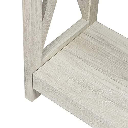 Rainbow Sophia Console Table Entryway Table Sofa Table, Modern Farmhouse Wood Console Table with 2-Tier Storage, 39 Inch, Sargent Oak/Dark Walnut