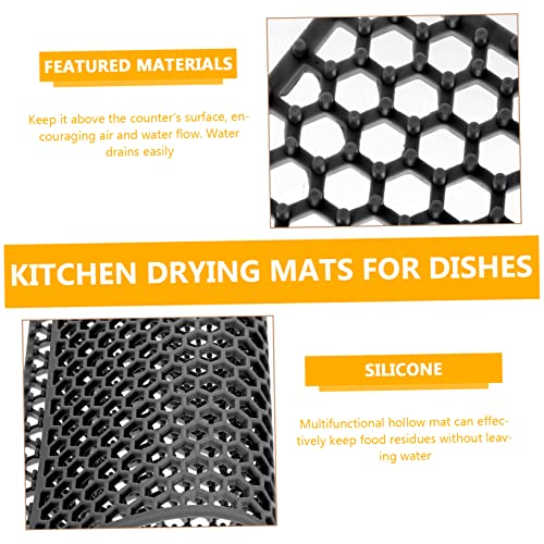 Silicone Table mat Under Sink Organizers and Storage Kitchen Sink Accessories countertop Under Sink mat Kitchen Sink mats Under Sink Storage placemat Silica Gel Pot Rack Dishes