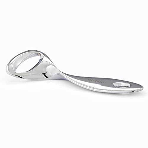 nambe Twist Bottle Opener | Beer Bottle Opener | Solid and Durable Chrome Plated | 6β x 2.5β | Gift for Men Husband Father | Designed by Andrew Reed (Silver)