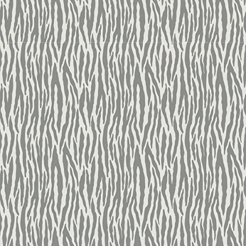 Stitch & Sparkle 100% Cotton Duck 45" Width Zebra Grey Color Sewing Fabric by The Yard D026G0401