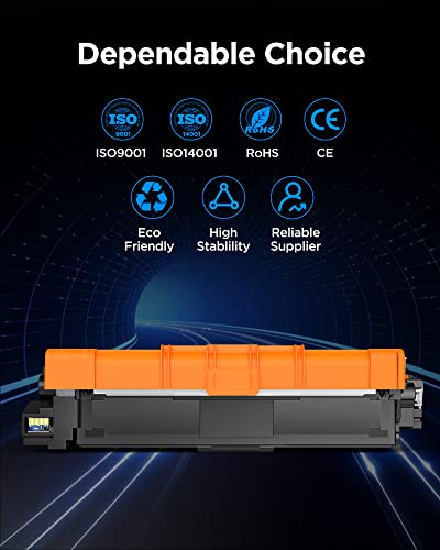 Timink TN227 Compatible Toner Cartridge Replacement for Brother TN-227 | High Yield Compatible with HL-L3270CDW HL-L3290CDW MFC-L3710CDW MFC-L3770CDW Printer (4 Pack, TN227BK TN227C TN227M TN227Y)