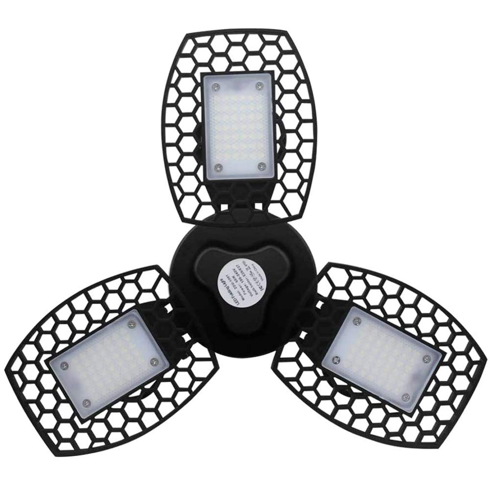 HRB LED Garage Light Upgrade Garage Light Garage Lights Ceiling LED Shop Light 60W Deformable Garage Lights LED, for Shop, Workshop, Garage