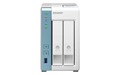 QNAP TS-231P3-2G Quad-Core 1.7GHz, 2.5GbE NAS 8TB Bundle with 2x4TB IronWolf NAS HDs