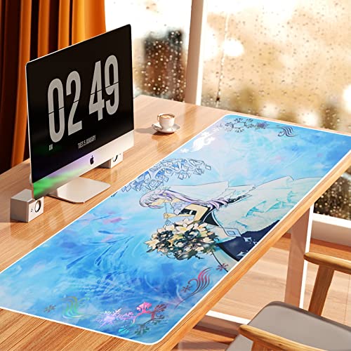 Teardrop The Rikka Queen YGO Foil Playmat Holographic Mat Gaming Competition Pad Mat for TCG CCG Trading Card Game Mat + Playmat Tube