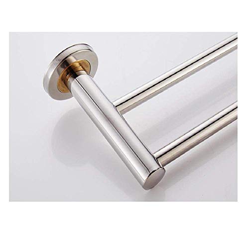 Towel Racks QLDFX Towel Rack Towel Rail Bath Towel Shelf Towel Storage Bath Towel Rail Single Towel Bar Fordouble Rod Stainless Steel Bright Bathroom Kitchen Shower Wall Hanging Towel Rack-40cm Towel