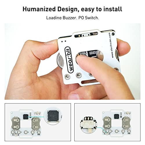 QONIA :Bit Smart Coding Kit Educational DIY Programming Watch Wearable Device Without Microbit Baord Fit