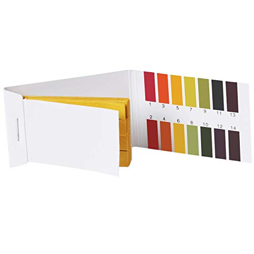 QONIA 2 Set 160 Strips 1-14 PH Litmus Paper Ph Strips Water Cosmetics Soil PH Paper Strips with Control Card