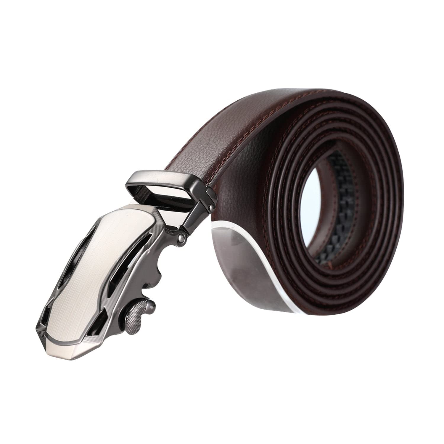 Mad Man AutoMADtic Vegan Leather Belt, Cognac