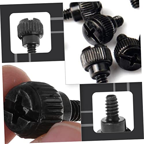 SOLUSTRE Thumb Screws PC Screws 100pcs Replacement Case Accessory Screw Desktop for Threaded Computer Thumb Supply Thumbscrew Metal Panel Practical Chassis Fixing Knurled Side Pc Screws Pc Screws