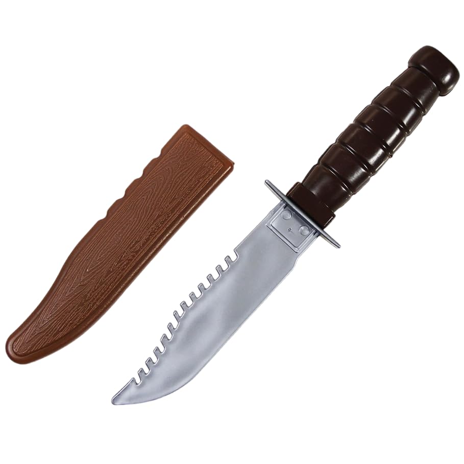 zonzxcv Plastic Fake Knife Prop Knife Toy Sword with Sheath Not Sharp Safety Plastic Dagger Toy Knife Length 9.4 Inch
