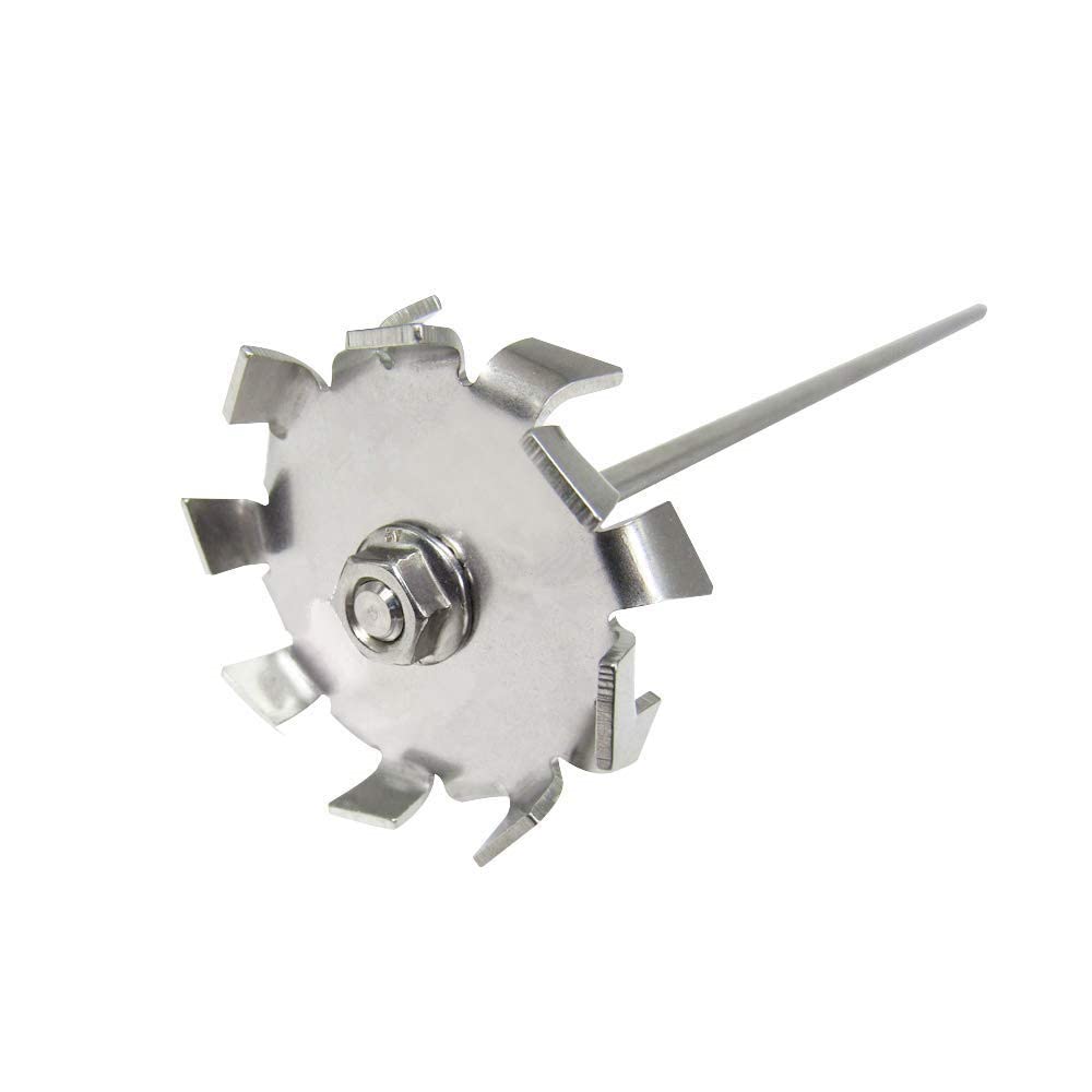 YUCHENGTECH Dispersing Disc Dispersion Impeller Dispersing Machine Blade Paddle Impeller Stainless Steel 5cm Disc with 7X300mm Rod (1.96″disc with 0.27″X11.8″Rod)