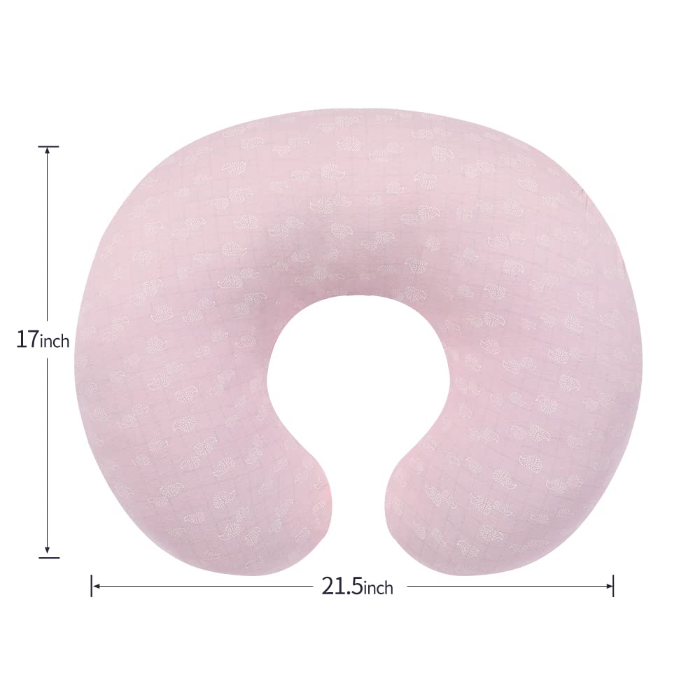 Pillow Cover, Breastfeeding Pillow Slipcover Nursing Pillow Case for Newborn (Leopard-White)