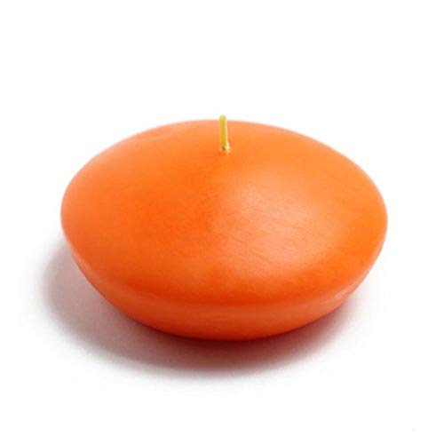 Zest Candle 3-Piece Folding Candles, 4-Inch, Orange