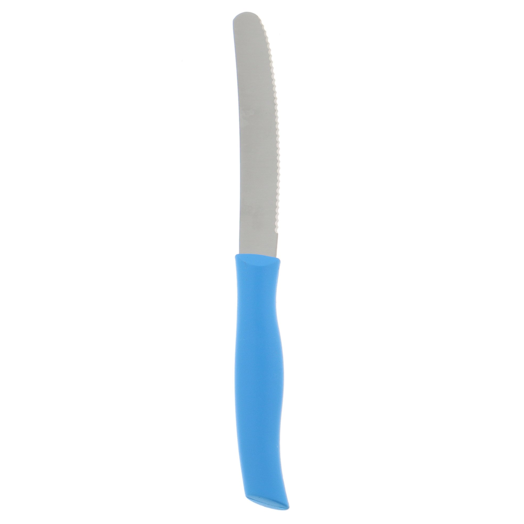 ZWILLING Twin Grip Serrated Utility Knife, 4.5-inch, Blue