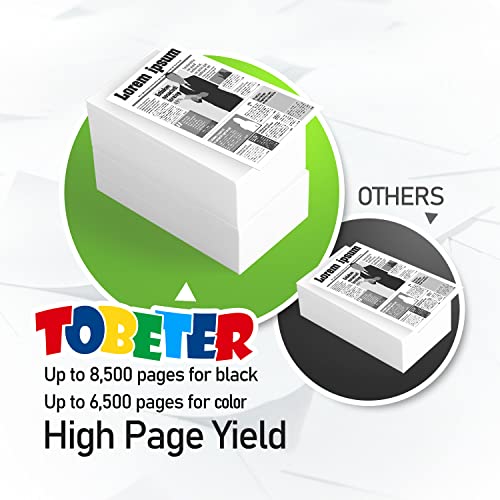 ToBeter Compatible TK5272 Toner Replacement for Kyocera TK-5272 TK-5272K TK-5272C TK-5272M TK-5272Y Toner Cartridge for ECOSYS M6230cidn M6235cidn M6630cidn P6230cdn Printers (BK/C/M/Y, 4 Pack)