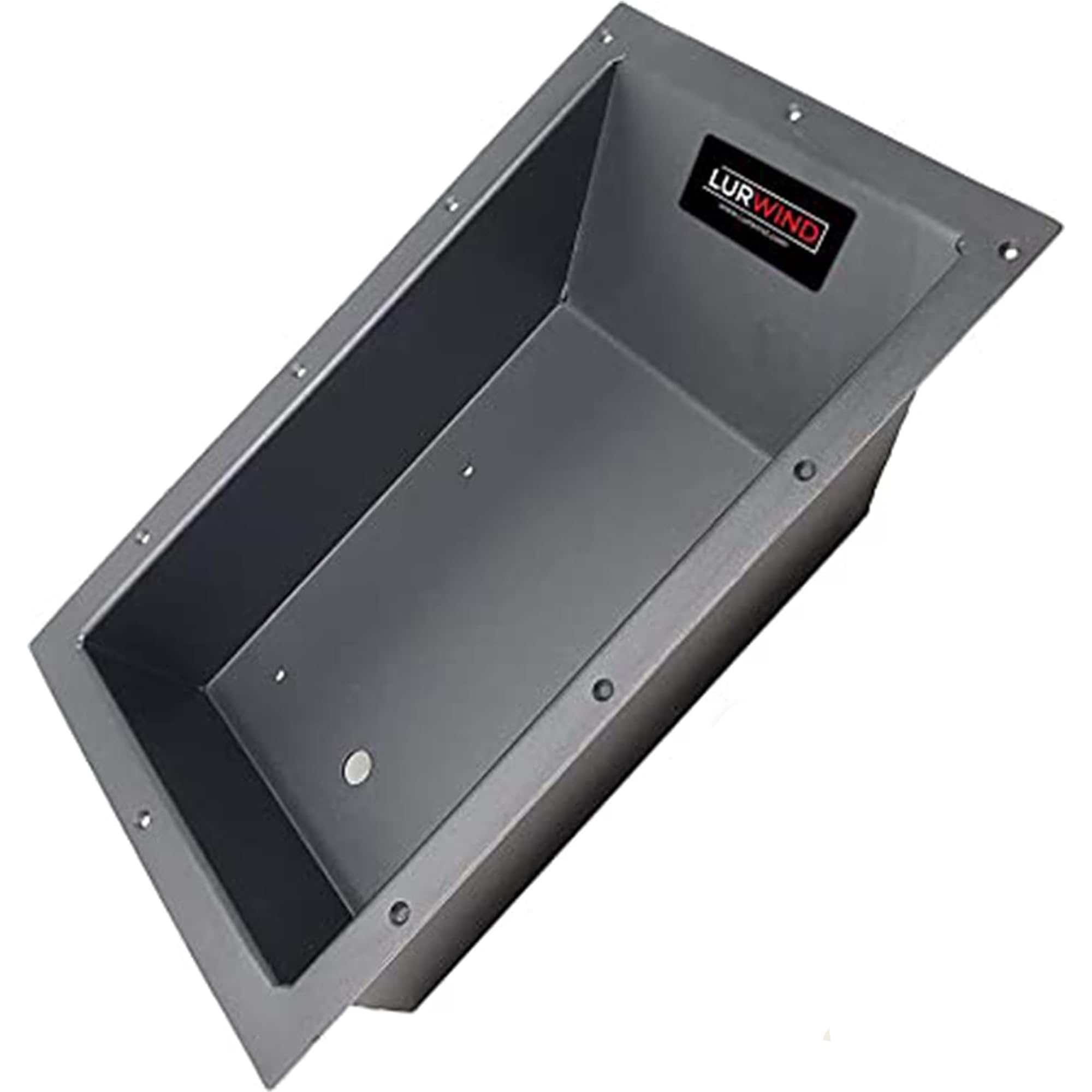 Lurwind Recessed Trolling Motor Foot Pedal Tray - Black Powder-Coated Aluminum, Fits Most Trolling Motor Tray Pedals, Pre-Drilled for Easy Install