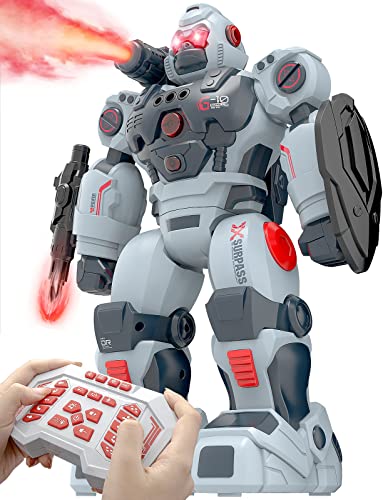 toylefun Robot Toys for Boys Kids 5-7 Year Old Remote Control Robots Gifts for 6-8 Birthday Present Toy Hand Gesture RC Sensing 2022 hot Smart programmable Robotics for 3 4 6 9 10 11 and up
