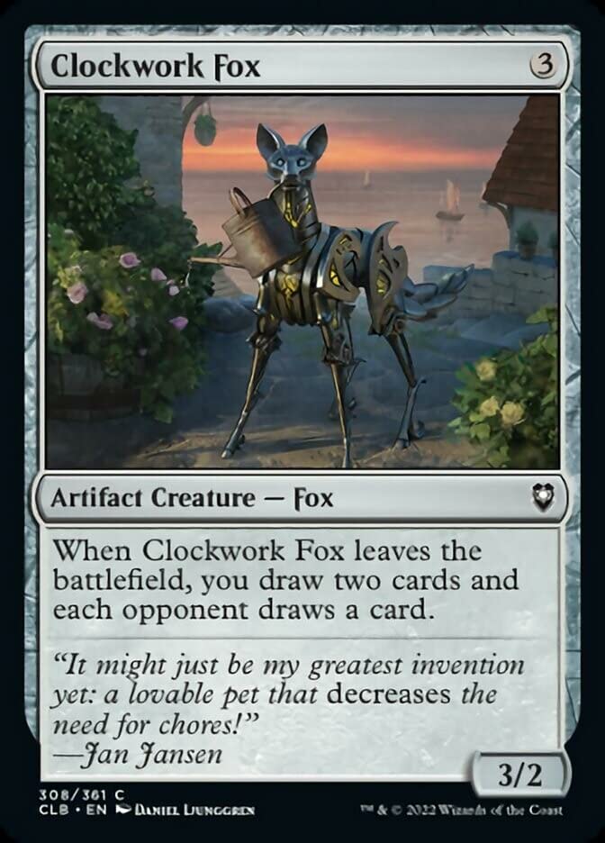 Magic The Gathering - Clockwork Fox (308) - Foil - Battle for Baldur's Gate