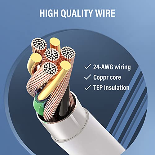 Skrring Smart Watch Charger Cable Compatible with Apple Watch Charging Series 8/7/SE/6/5/4/3/2/1/Ultra (38mm 40mm 41mm 42mm 44mm 45mm) - White 3.3ft/1m
