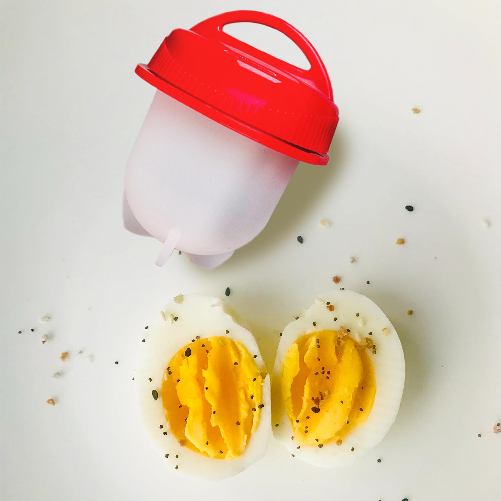 Vyooxcy 6 Pcs Egg Cooker,Boiled Egg Cooker without Shell,Silicone Non-stick Egg Boiler for breakfast