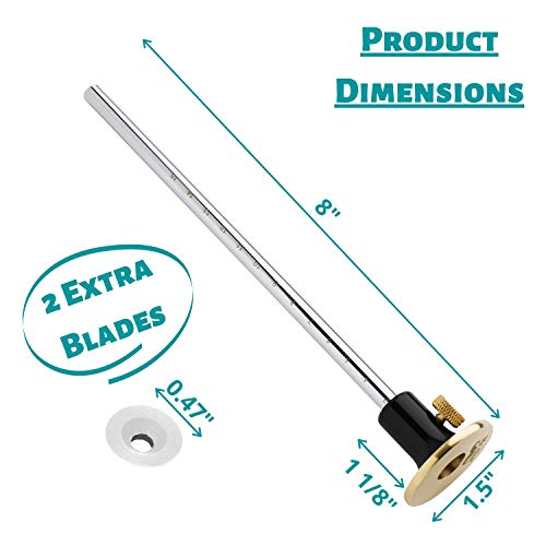 Mr. Pen- Wheel Marking Gauge, 2 Extra Blades, Marking Gauge, Marking Gauge Woodworking, Wood Scribe Tool, Marking Tool, Woodworking Gauges, Marking Guide, Marking Gauges for Woodworking, Wood Marking