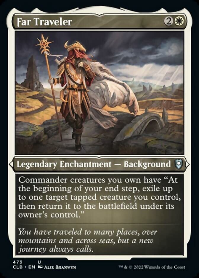 Magic: the Gathering - Far Traveler (473) - Etched - Foil - Battle for Baldur's Gate